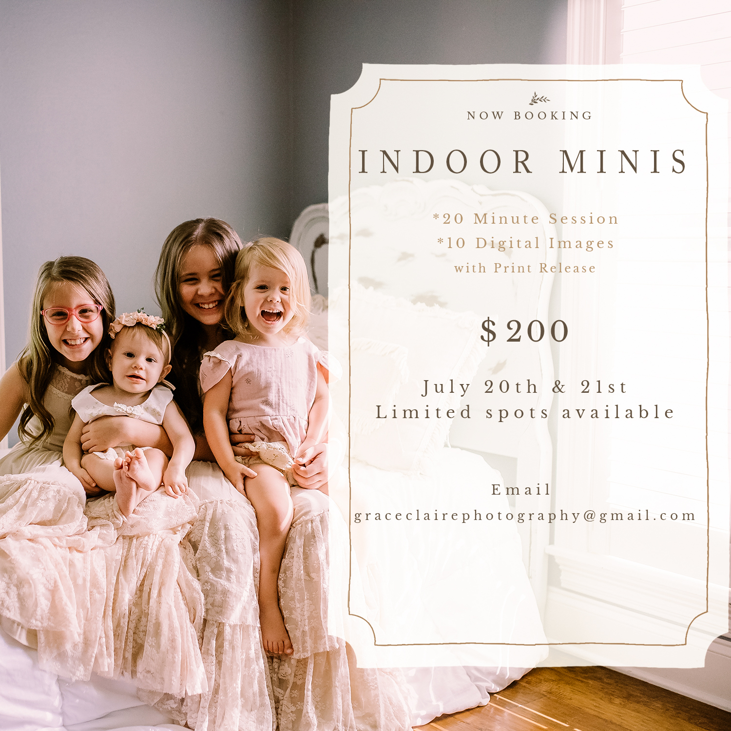 Home Studio MINI Sessions - Grace Claire Photography